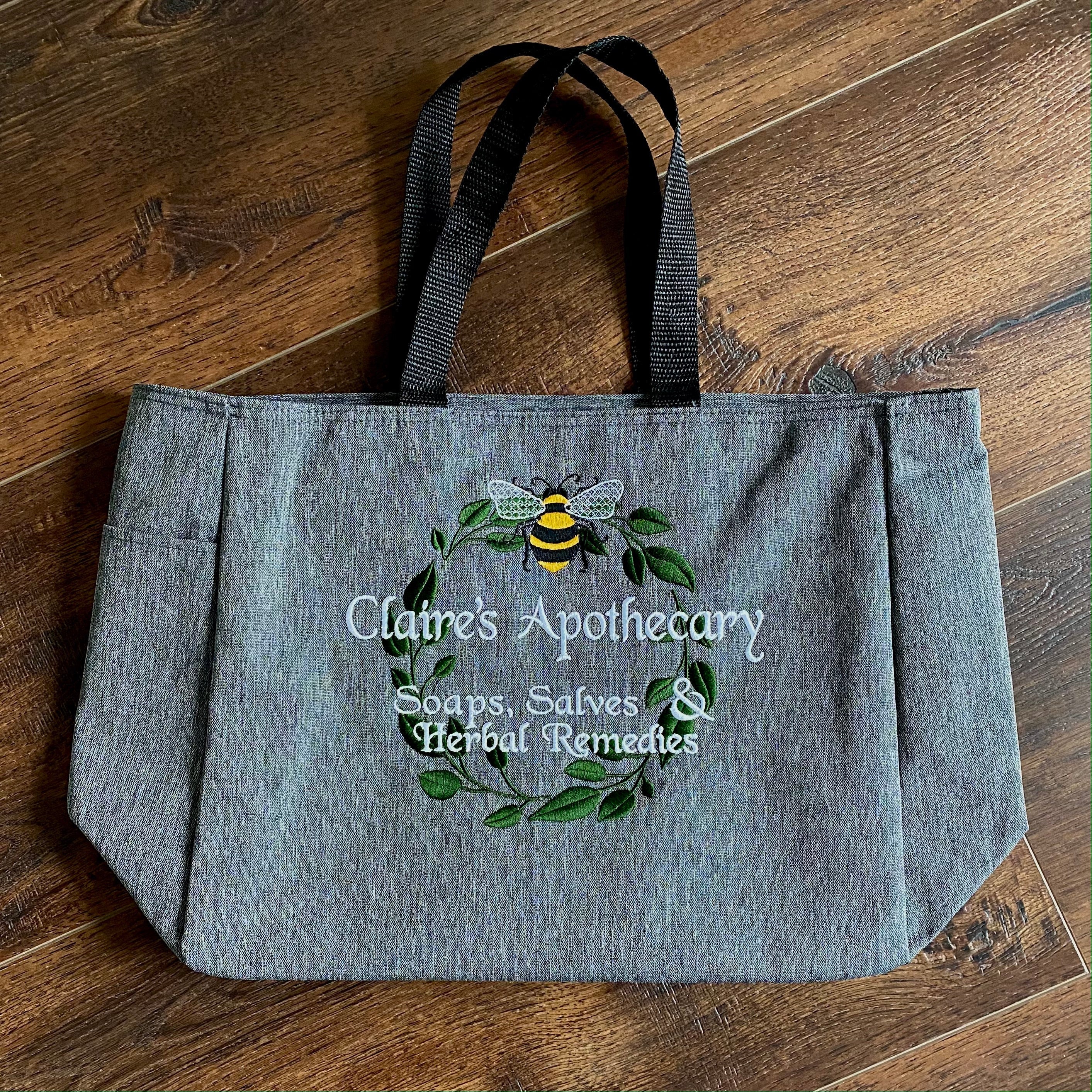 Claire's Apothecary Embroidered Tote Bag - Outlander Inspiration ...