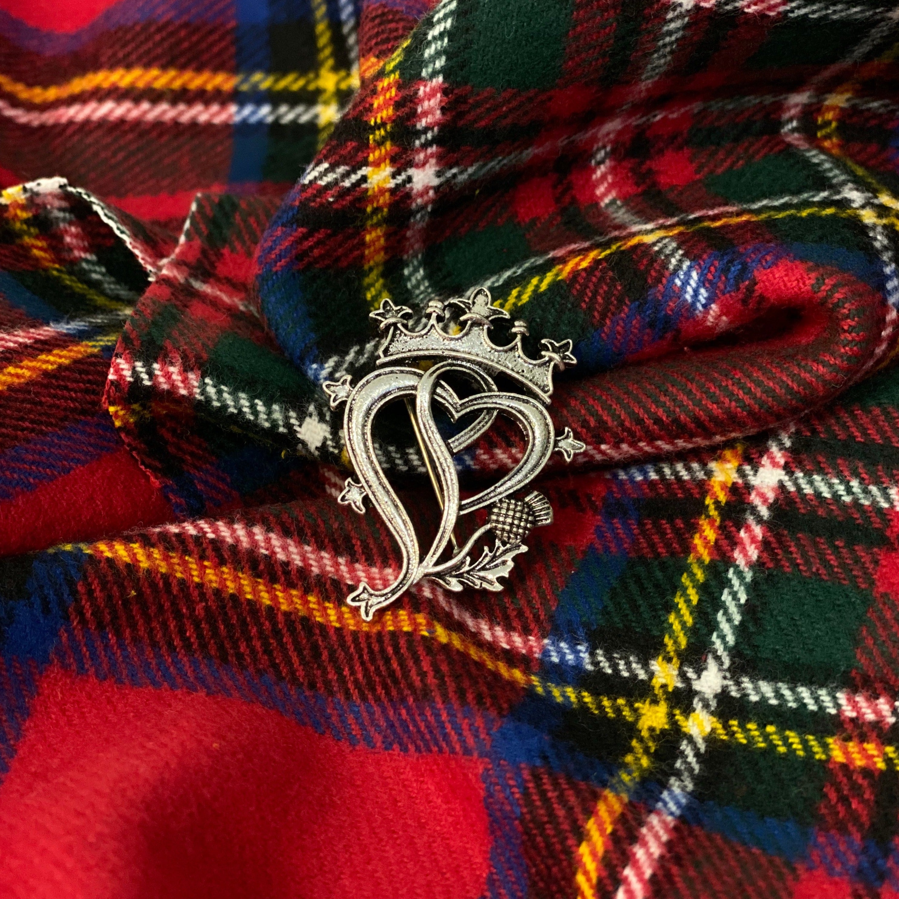 Luckenbooth Scottish Heart Shaped Brooch with Thistle and Crown – Tampa ...