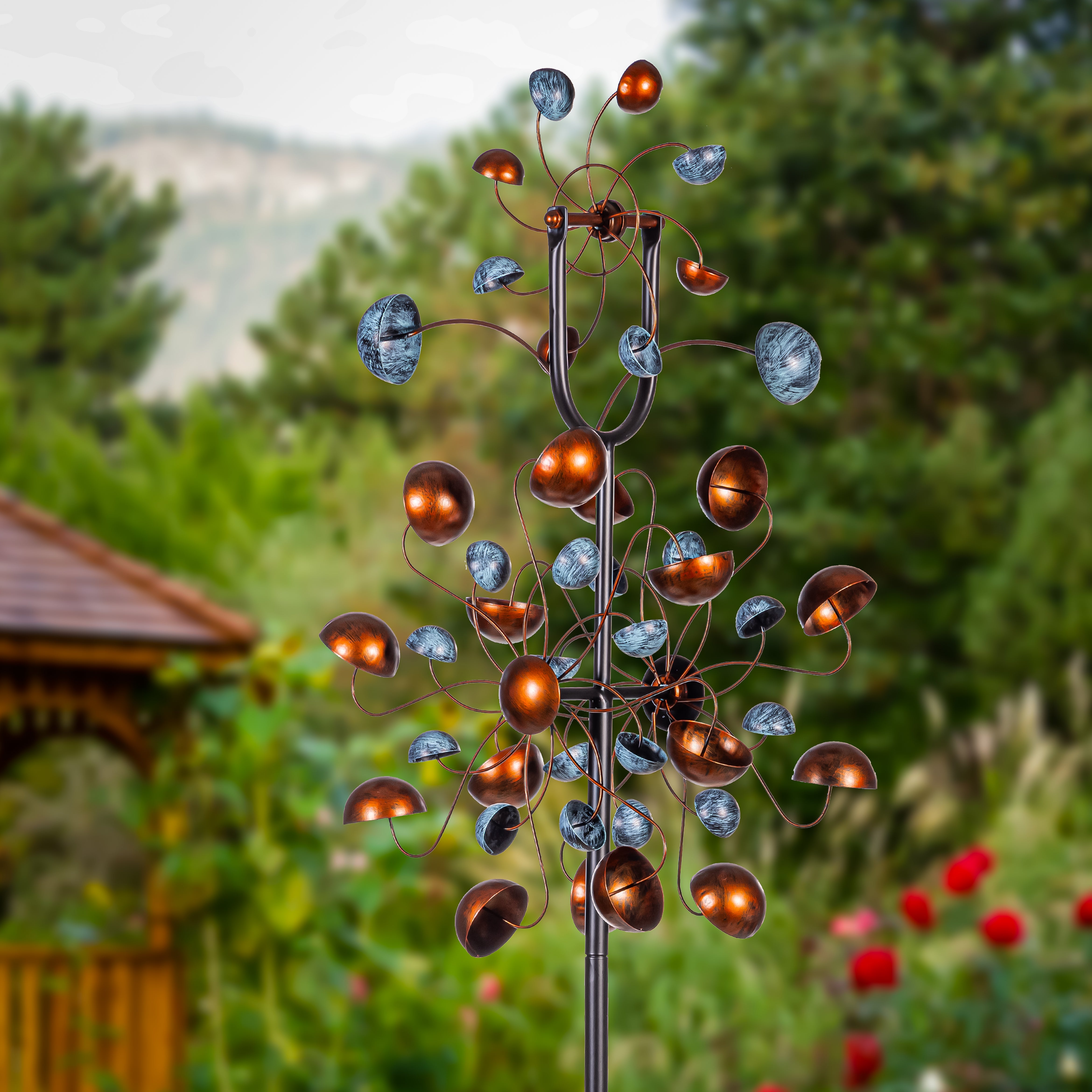 Petal Sphere Wind Spinner 86"H – Tampa Home & Garden Store