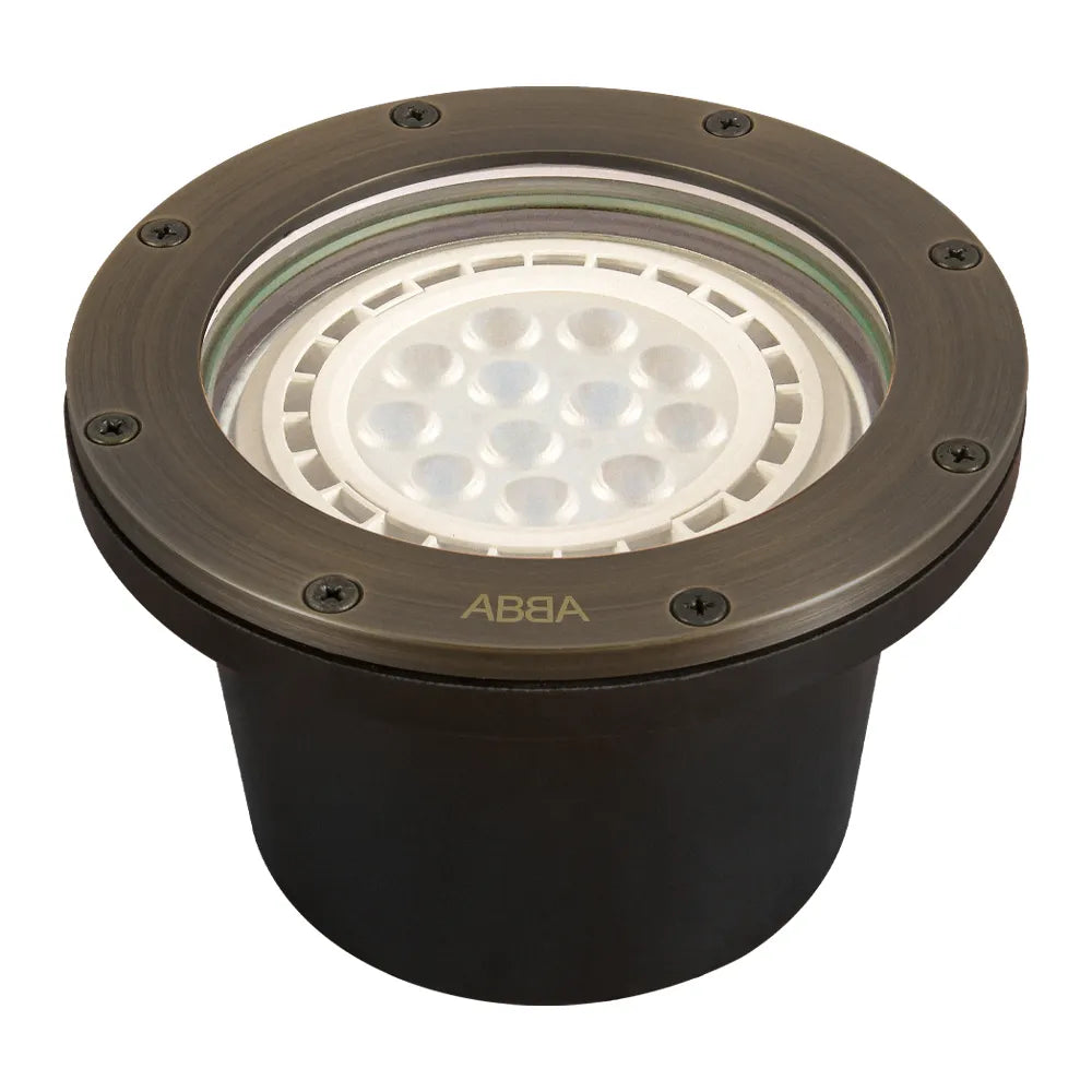 UNB08 Cast Brass Low Voltage Commercial PAR36 LED In-ground Well Light ...